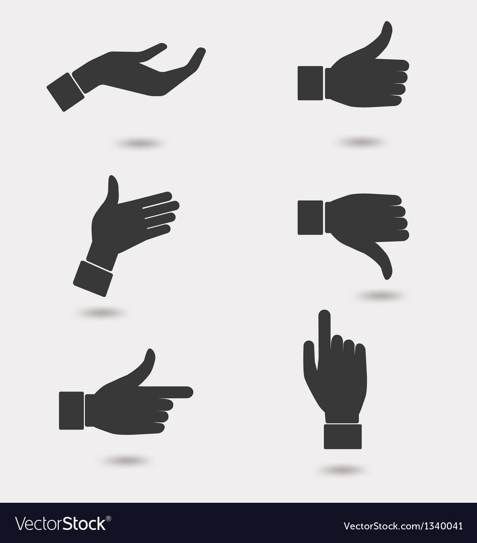 Business hand icon Royalty Free Vector Image - VectorStock