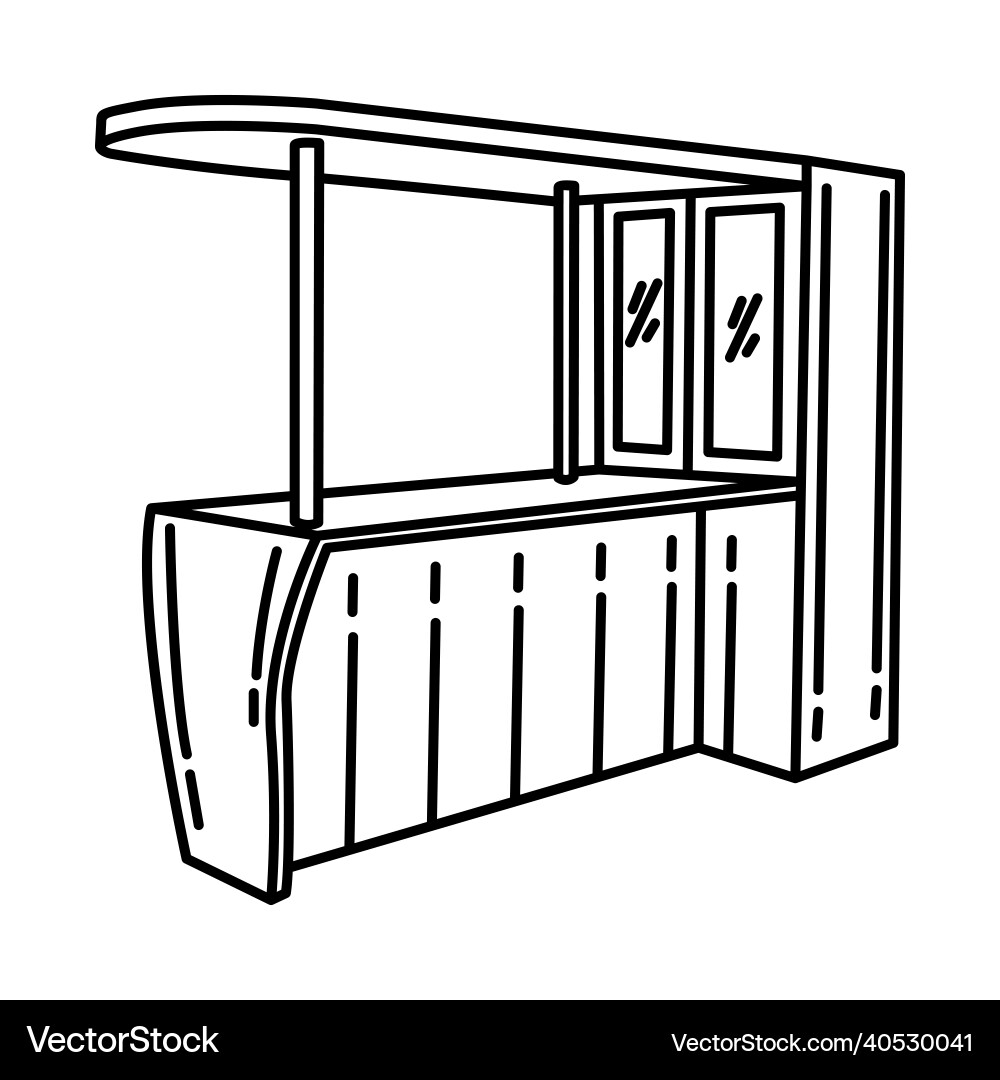 Mini bar icon doodle hand drawn or outline icon Vector Image