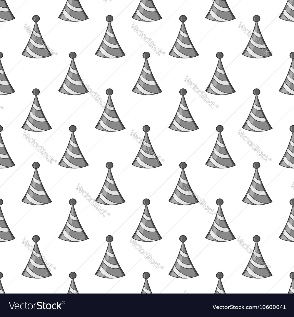 Party hat seamless pattern Royalty Free Vector Image