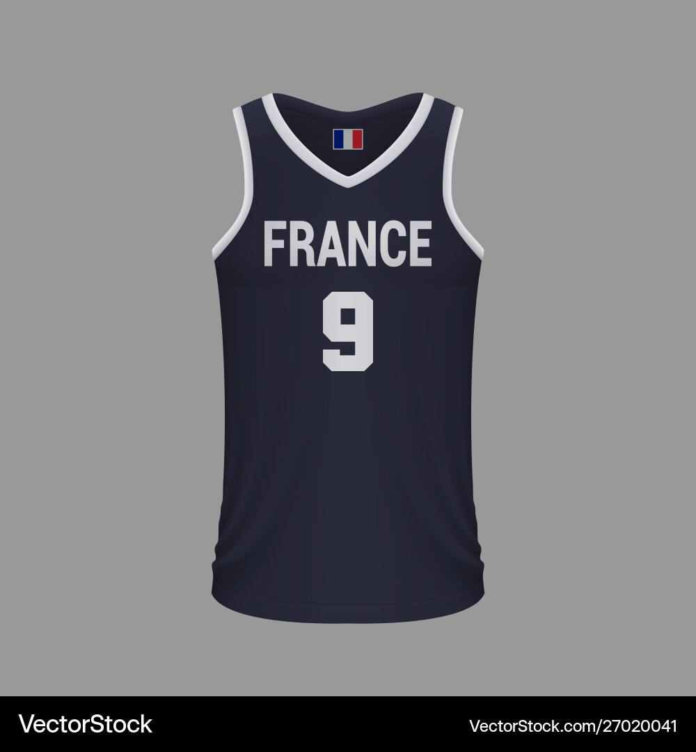 Realistic basketball shirt Royalty Free Vector Image