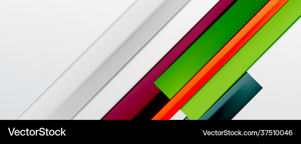 Color abstract lines trendy geometric background Vector Image