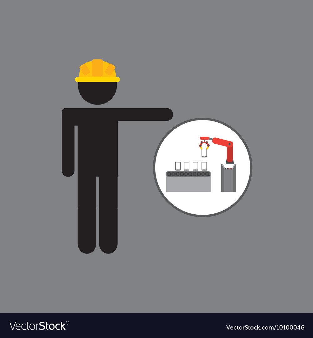 Engineering with technology machine Royalty Free Vector