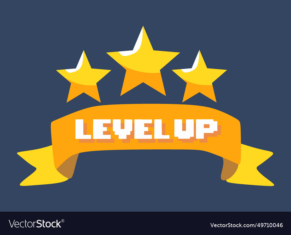 Level Up Game With Best Quality Royalty Free Vector Image