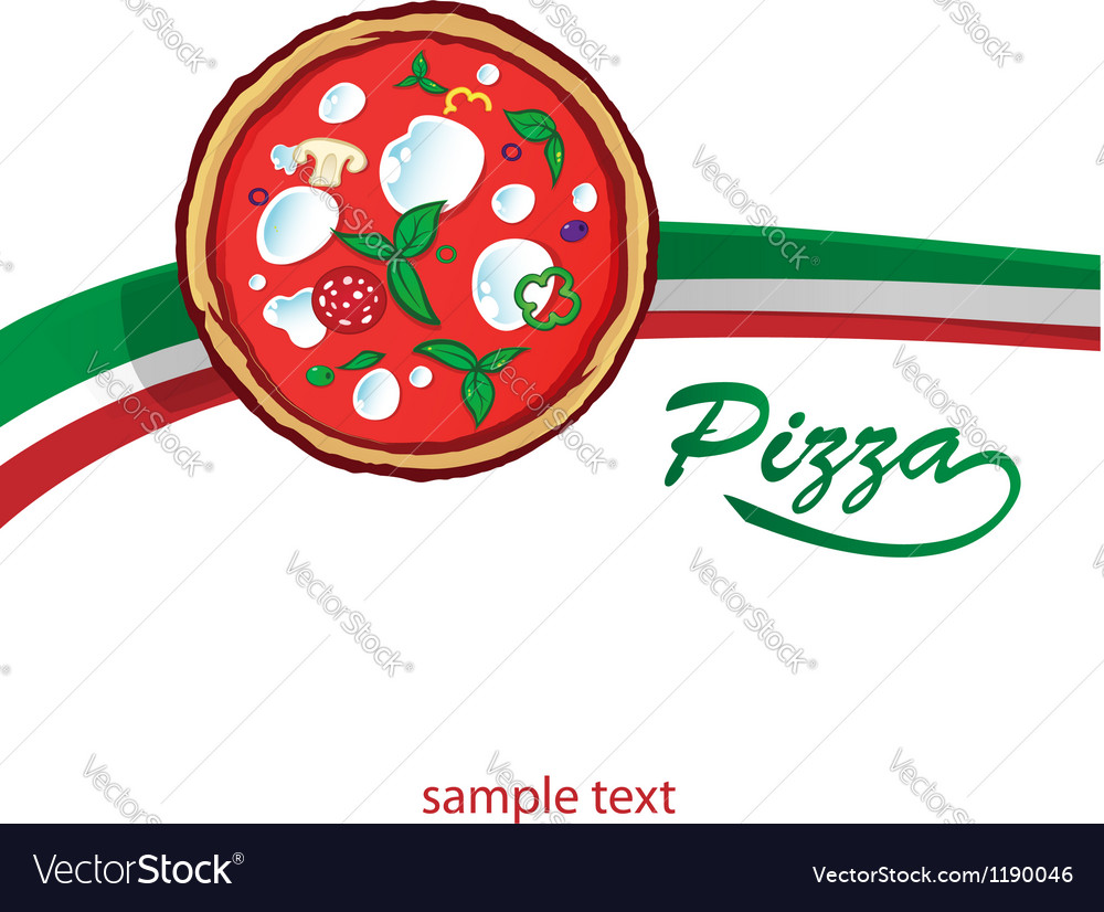 Pizza background Royalty Free Vector Image - VectorStock
