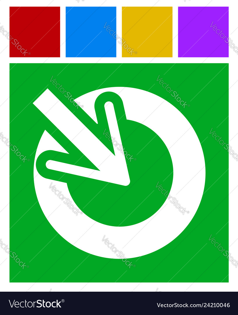Position accuracy alignment concept icon cursor Vector Image