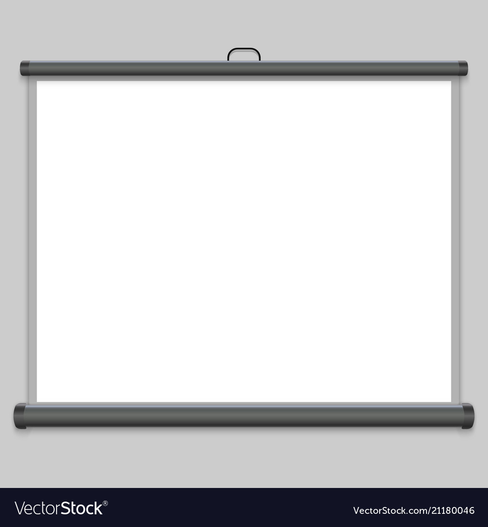 Projection screen Royalty Free Vector Image - VectorStock