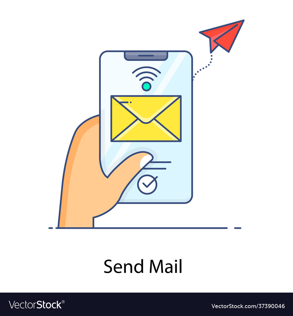 Send email Royalty Free Vector Image - VectorStock