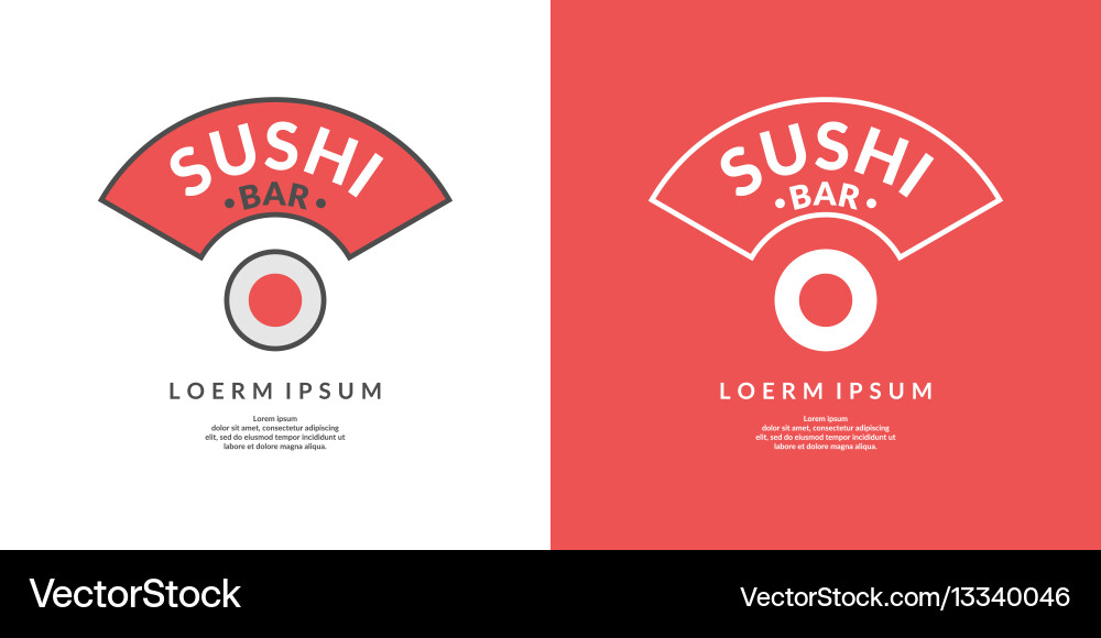 Sign for japanese restaurant Royalty Free Vector Image