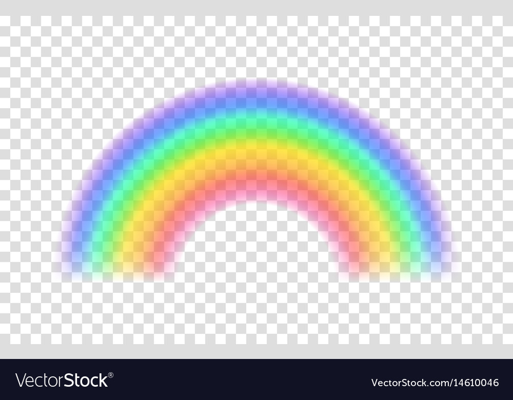 Transparent rainbow Royalty Free Vector Image - VectorStock