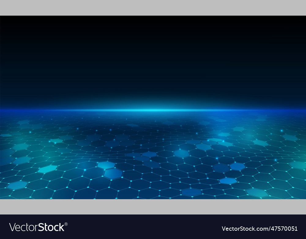 Background consisting of set of hexagonal cells Vector Image