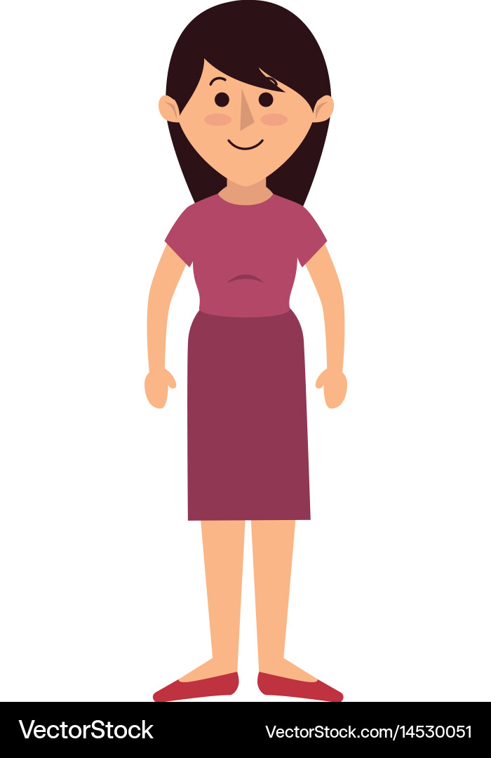 Beautiful mother avatar character Royalty Free Vector Image