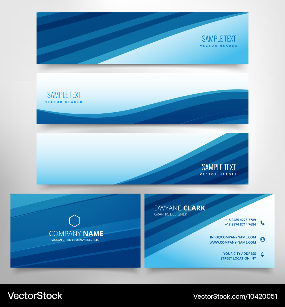 Business stationary collection Royalty Free Vector Image
