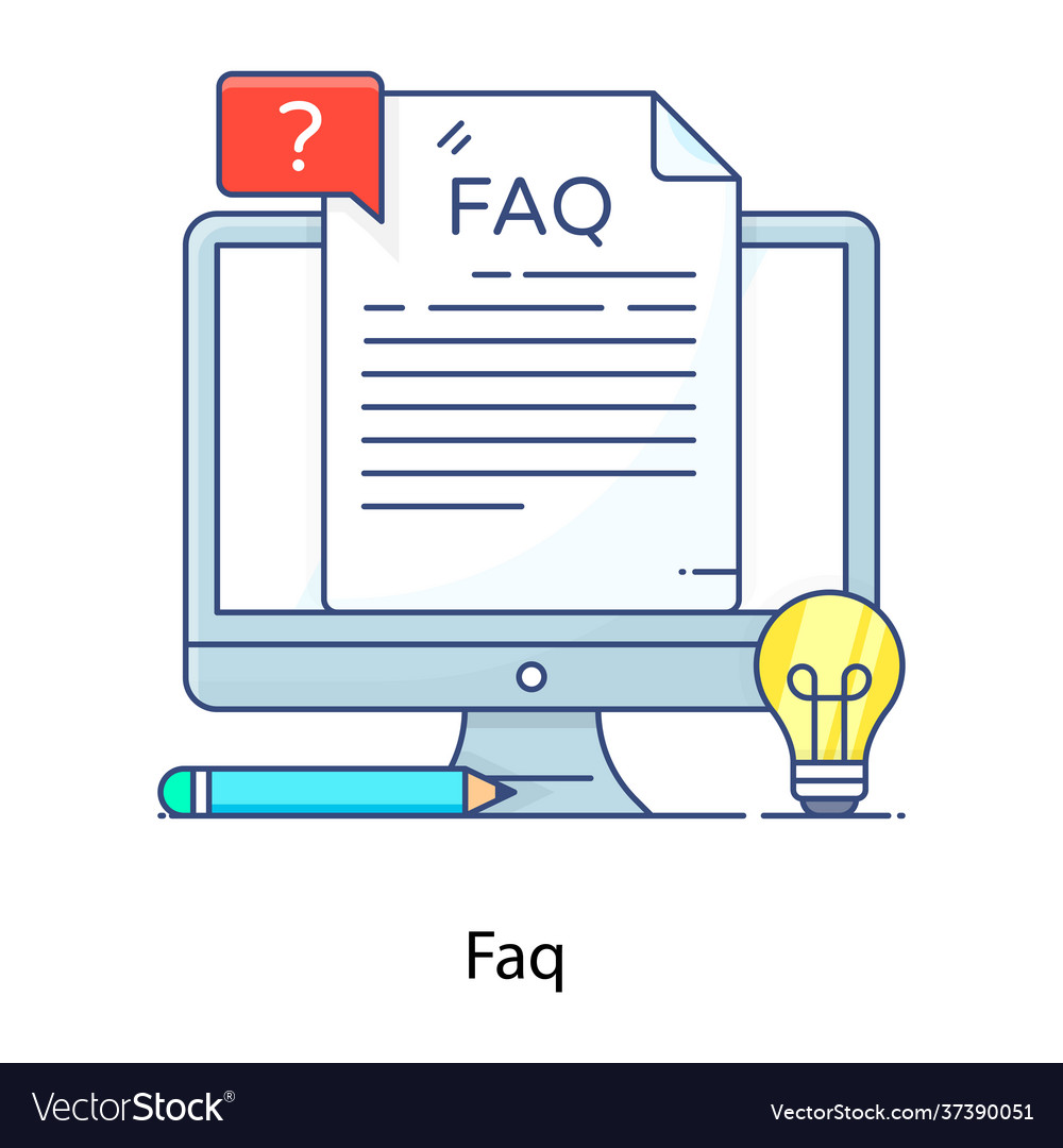 Faq Royalty Free Vector Image - VectorStock