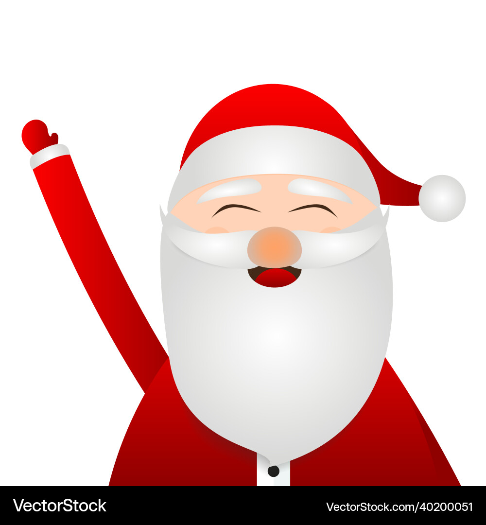 Santa claus for christmas on a white background Vector Image