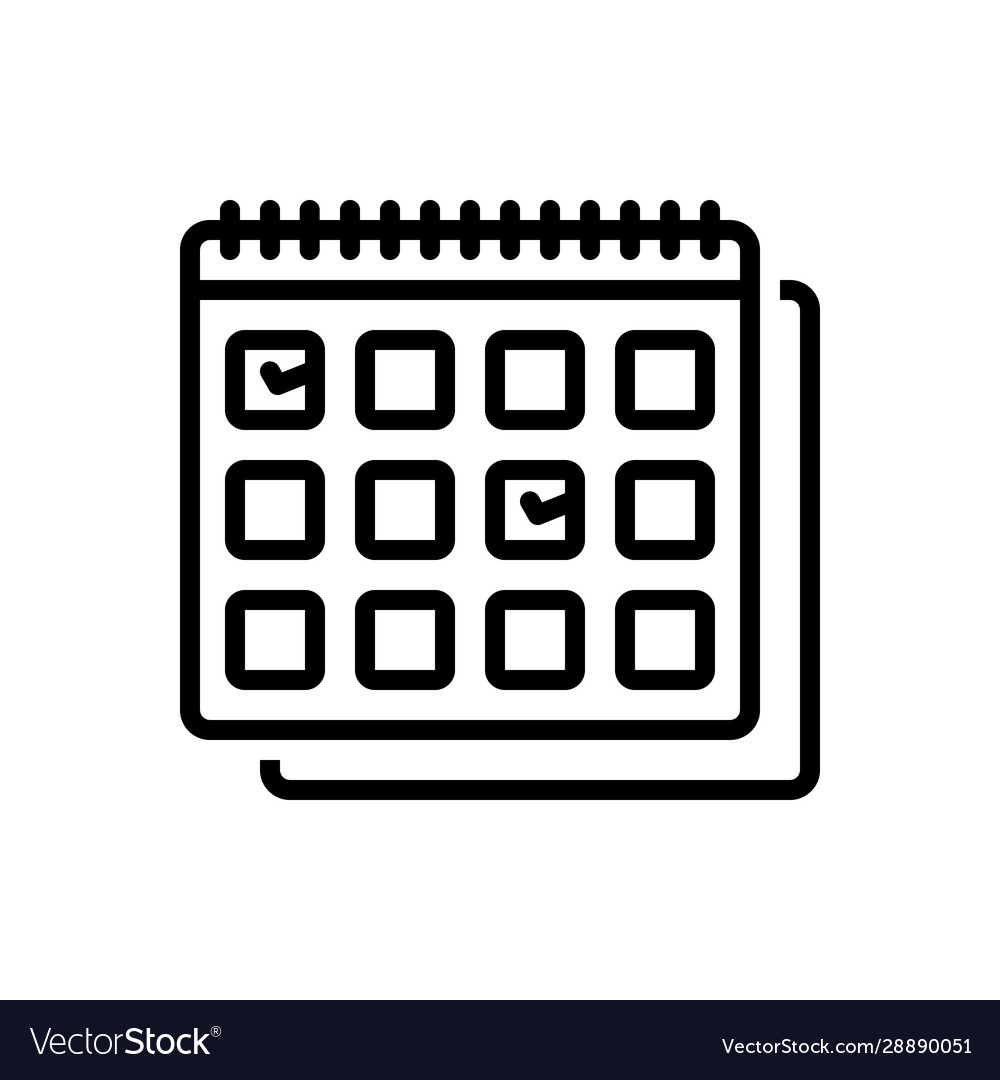 Weekly Royalty Free Vector Image - VectorStock