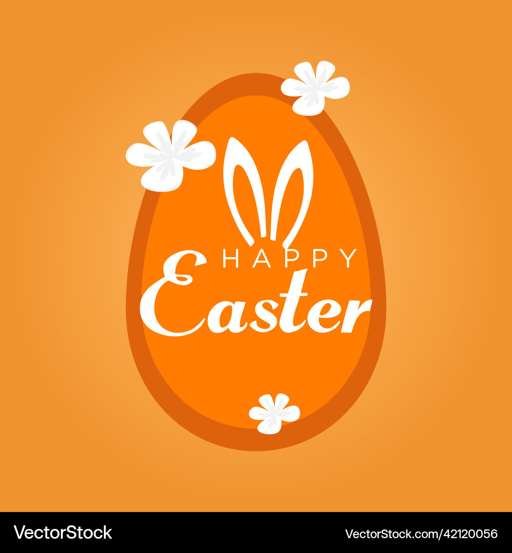 Banner design of happy easter Royalty Free Vector Image