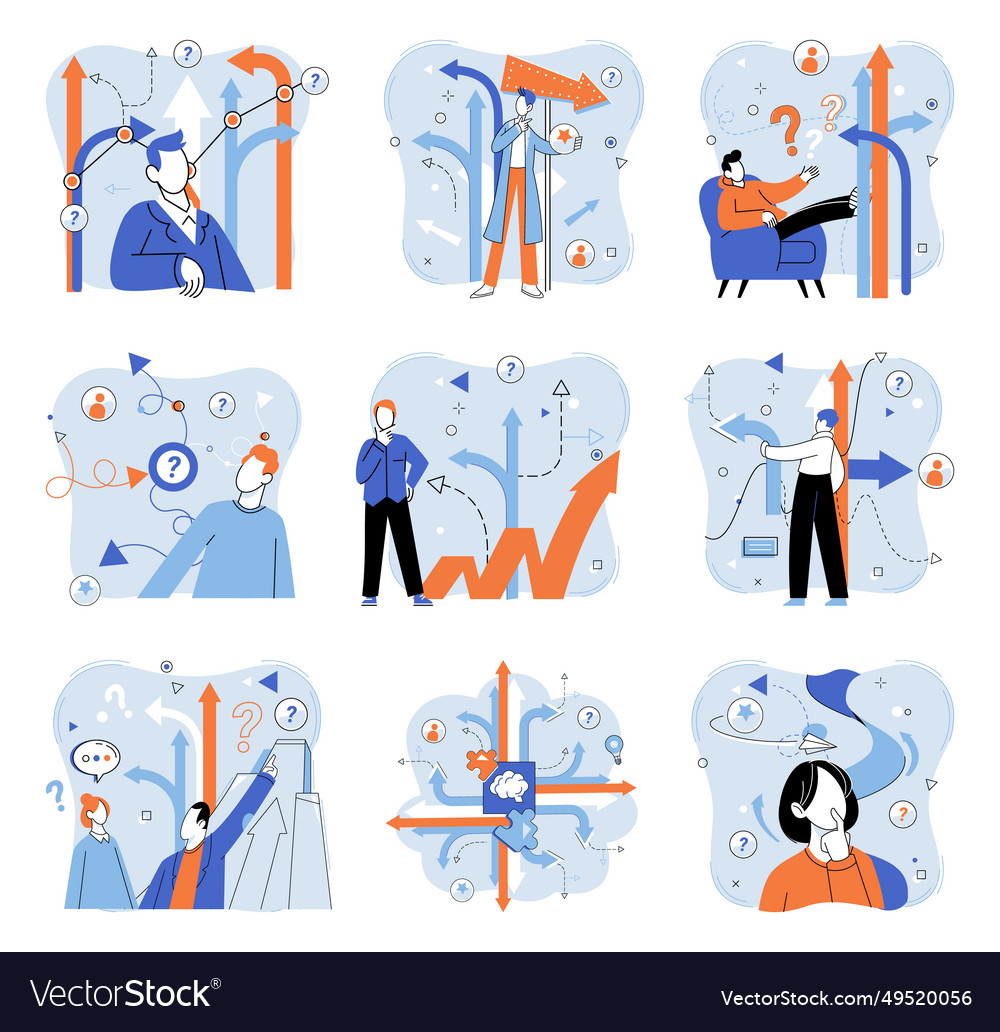 Business solution solving complex problems Vector Image
