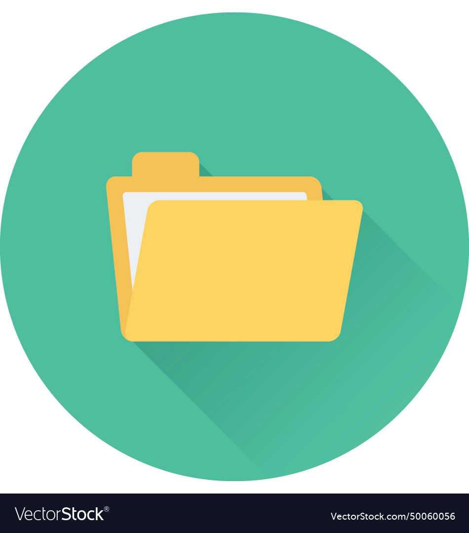 Folder icon Royalty Free Vector Image - VectorStock