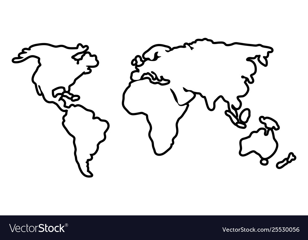 Isolated map design Royalty Free Vector Image - VectorStock