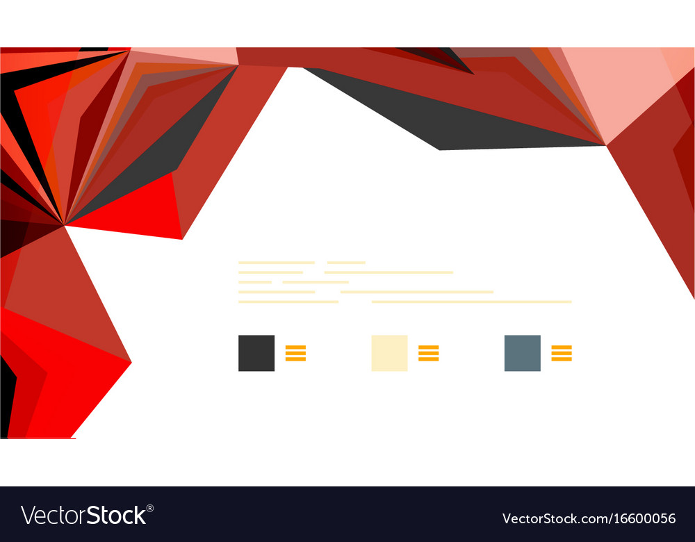 Modern triangle presentation template Royalty Free Vector