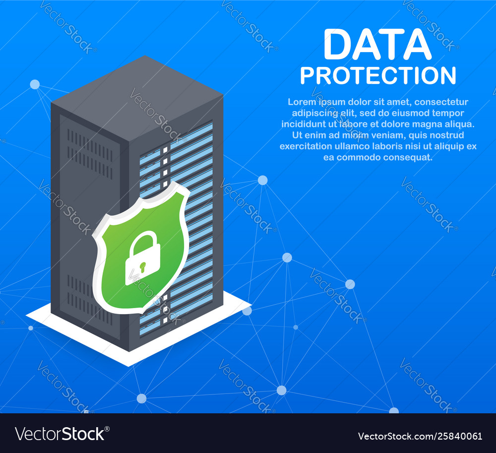 Data protection privacy and internet security Vector Image