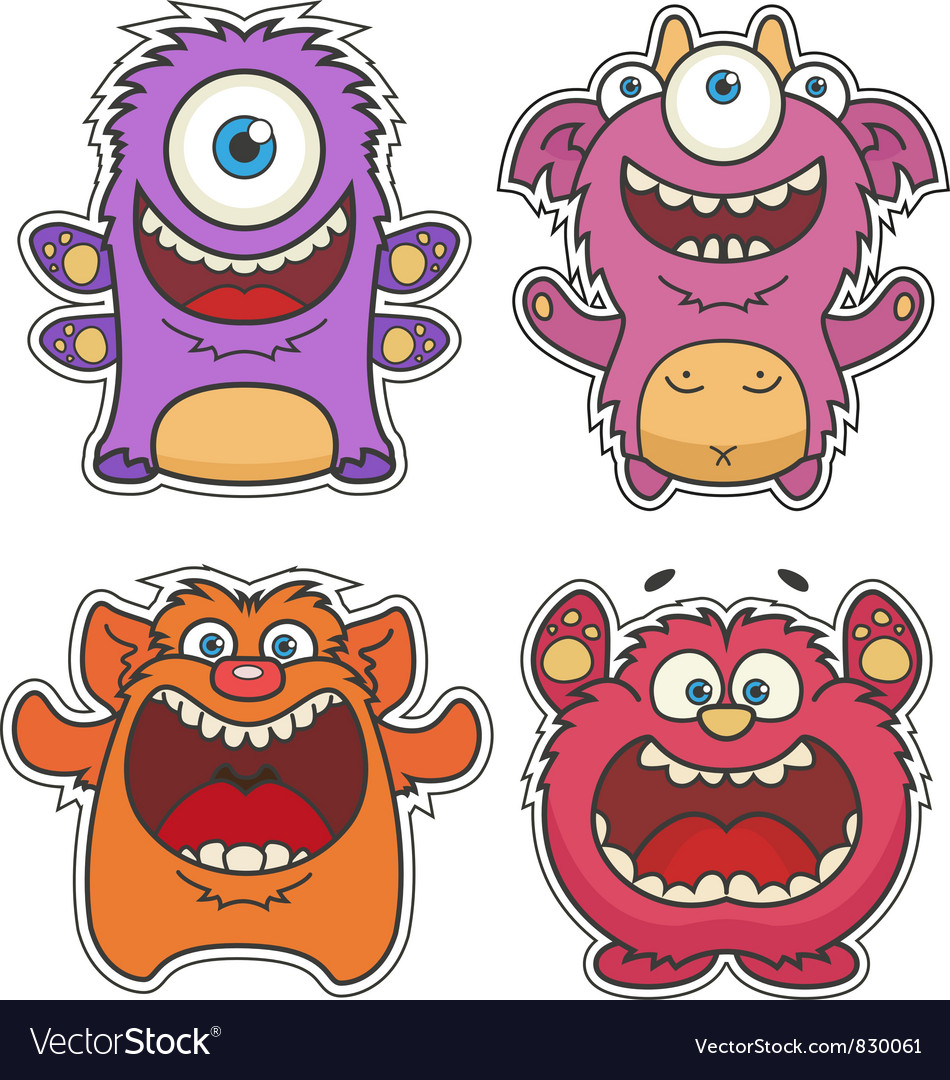 Monsters Royalty Free Vector Image - VectorStock