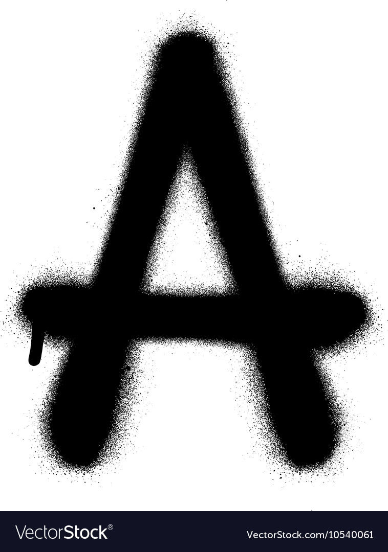 Sprayed A Font Graffiti With Leak In Black Vector Image