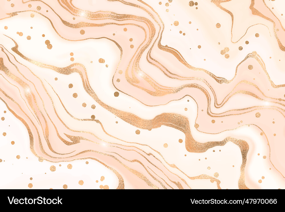 Abstract dusty blush liquid marbled watercolor Vector Image