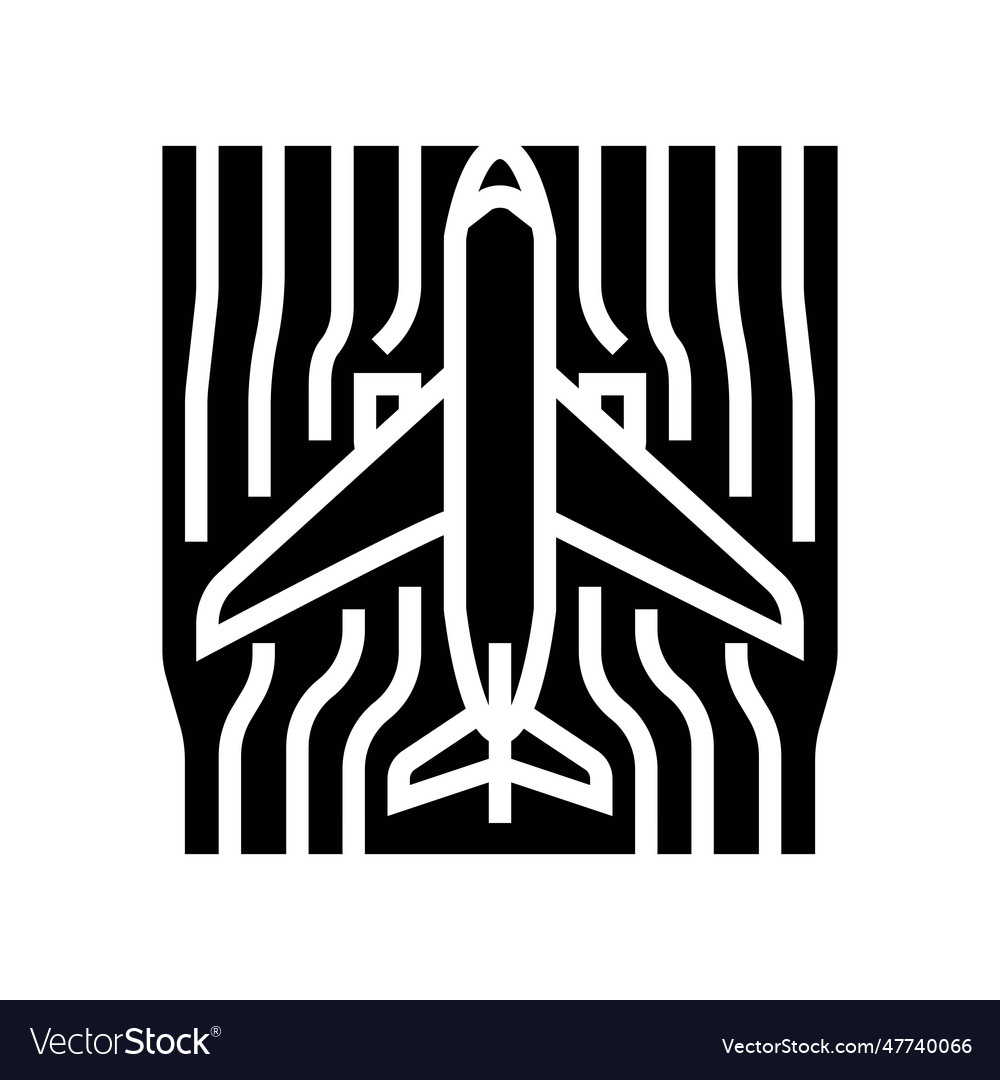 Aerodynamics aeronautical engineer glyph icon Vector Image Aerodynamics aeronautical engineer glyph icon Vector Image