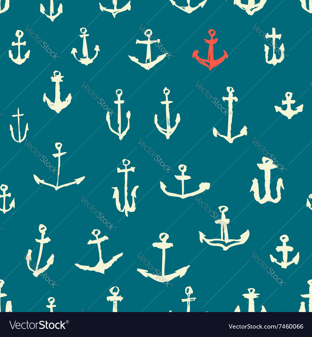 Anchor pattern Royalty Free Vector Image - VectorStock