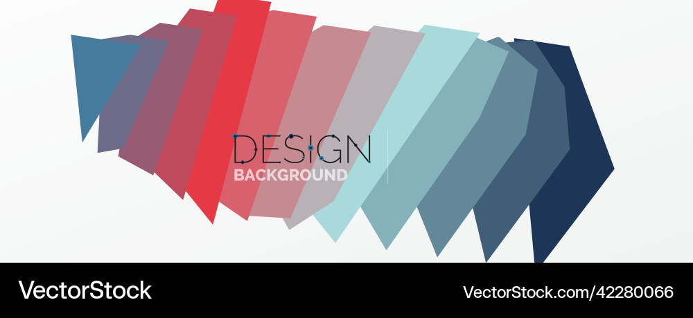 Background colorful shapes template wallpaper Vector Image