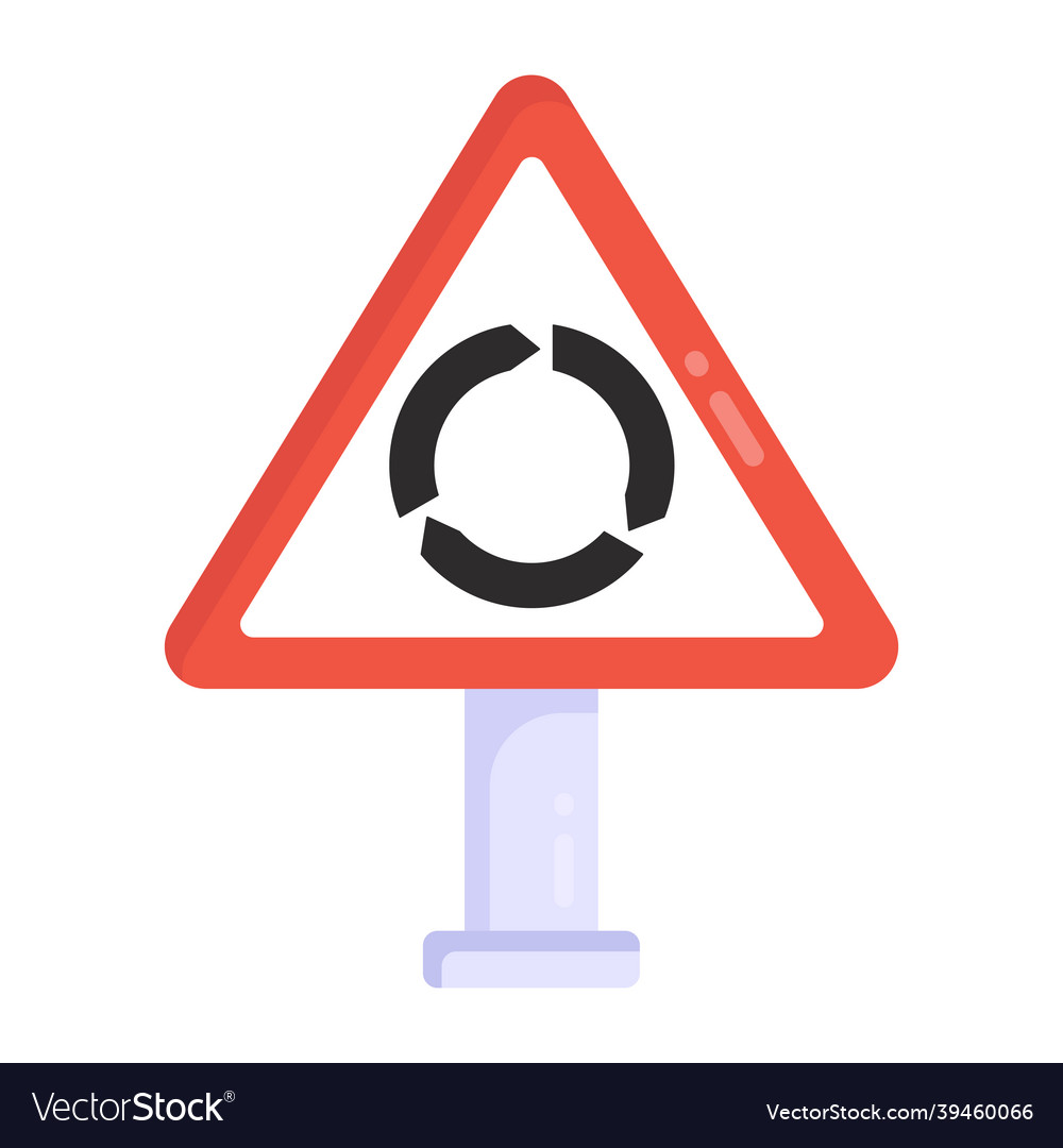 Circular intersection Royalty Free Vector Image