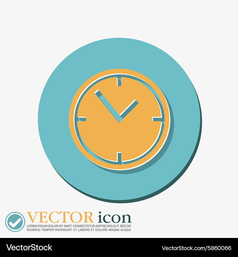 Clock watches icon Royalty Free Vector Image - VectorStock