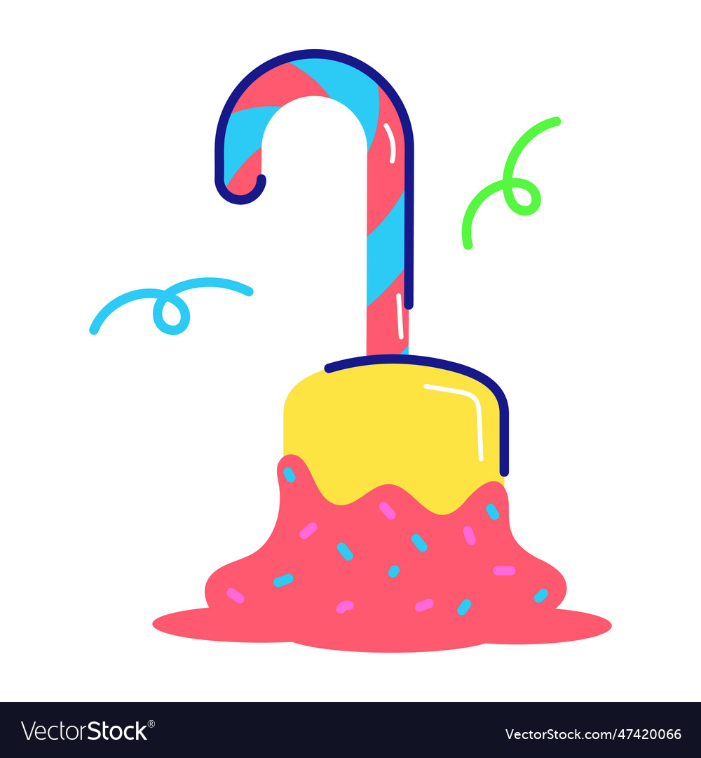 Dipped candy Royalty Free Vector Image - VectorStock