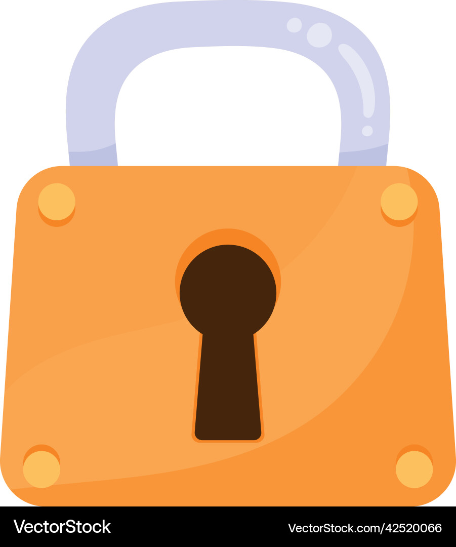Safe secure padlock Royalty Free Vector Image - VectorStock