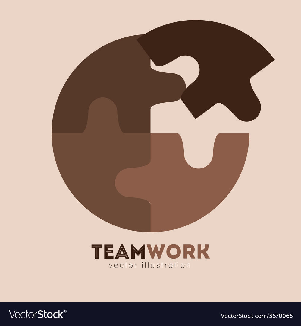 Teamwork design Royalty Free Vector Image - VectorStock