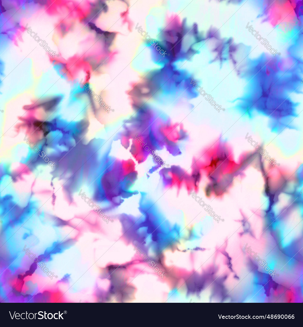 Tye dye seamless pattern Royalty Free Vector Image