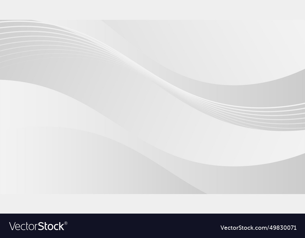 Abstract grey background poster with dynamic waves