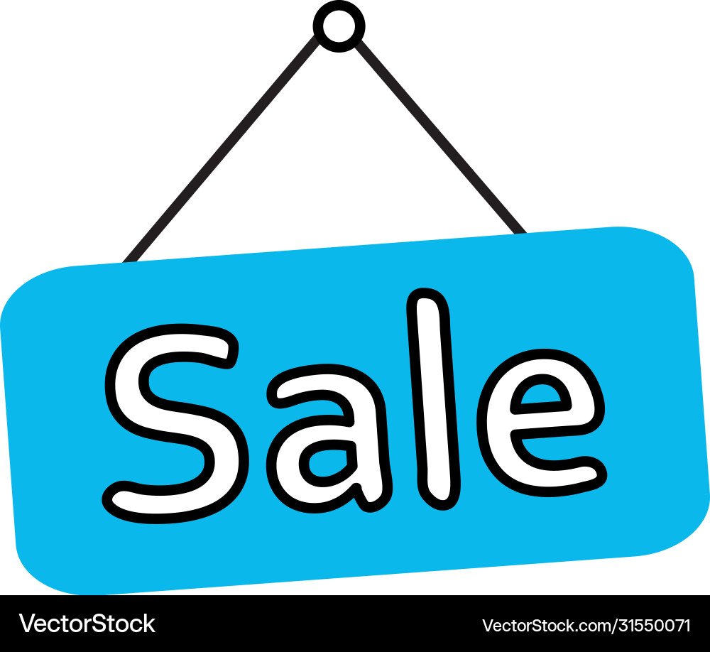 Board sale store mobile marketing and e-commerce Vector Image