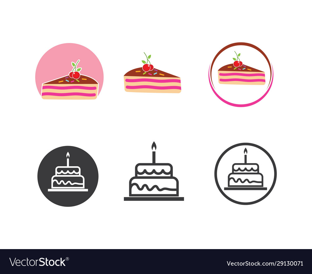 Cake logo Royalty Free Vector Image - VectorStock