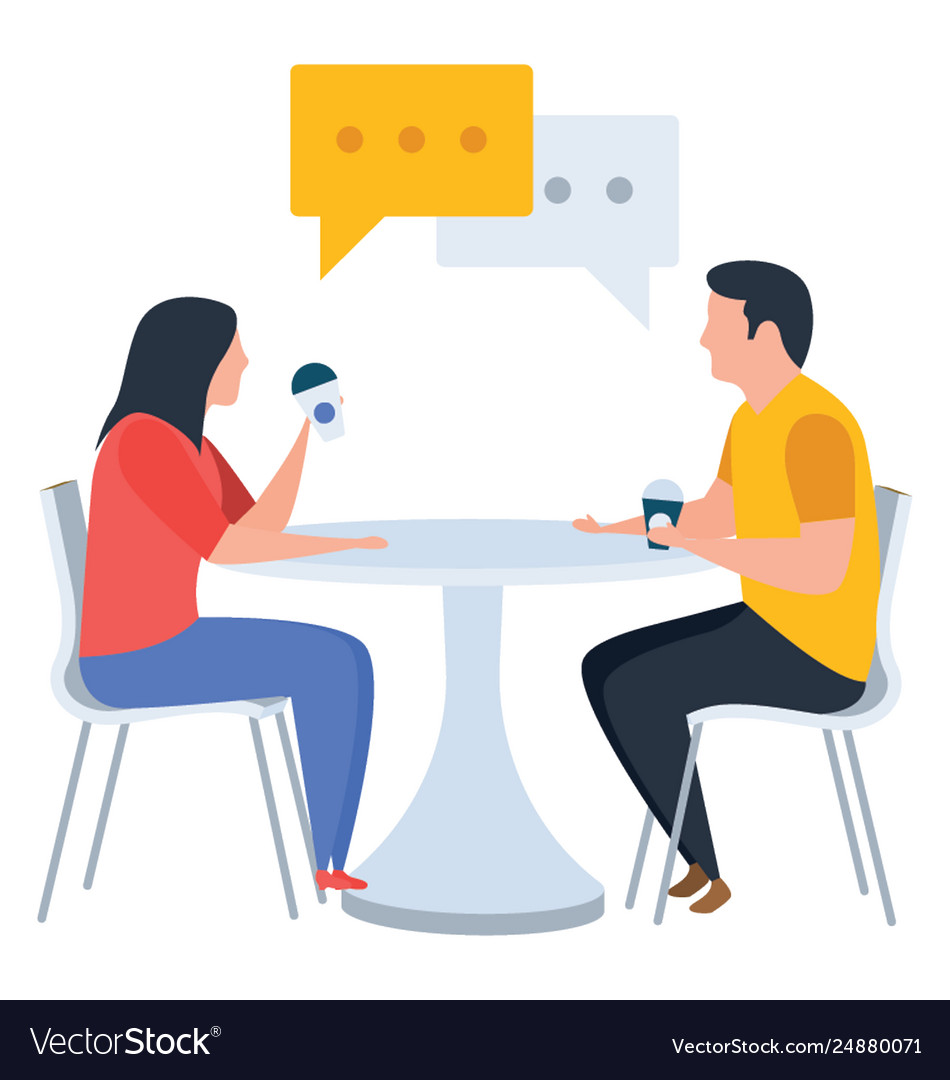 Chating Royalty Free Vector Image - VectorStock