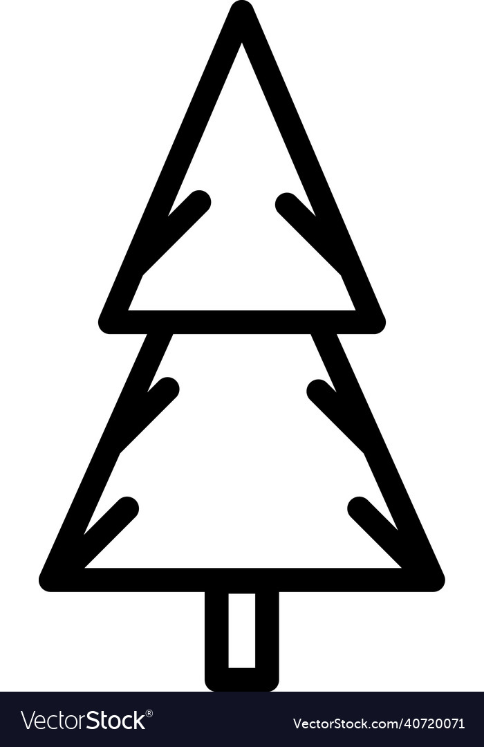 Fir tree Royalty Free Vector Image - VectorStock