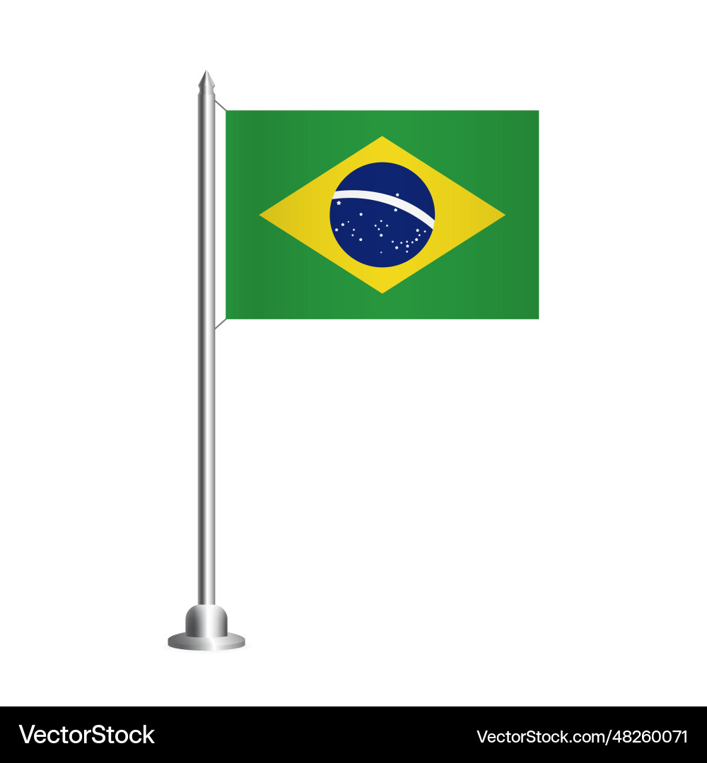 Flag of brazil Royalty Free Vector Image - VectorStock