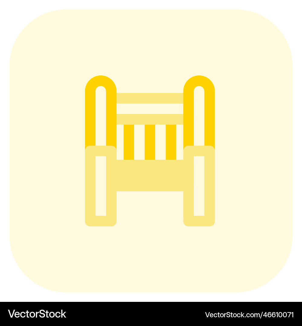 Heavy brewster chair with decorative spindles Vector Image
