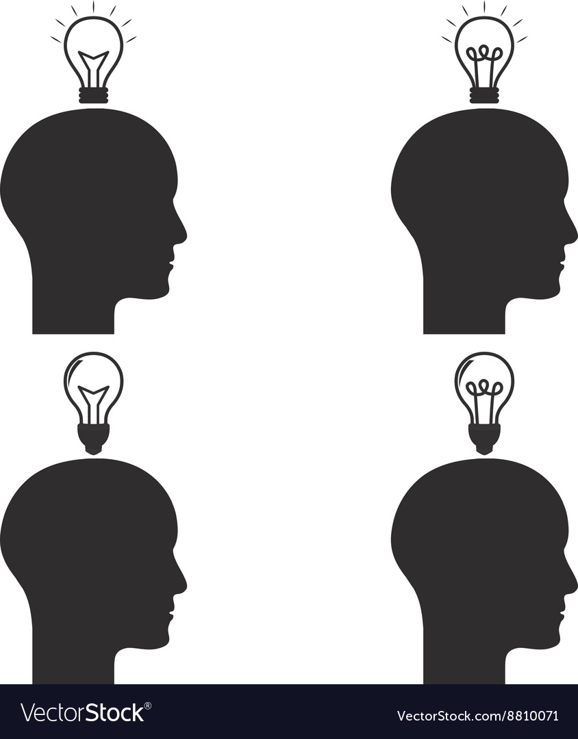 Lightbulb idea Royalty Free Vector Image - VectorStock