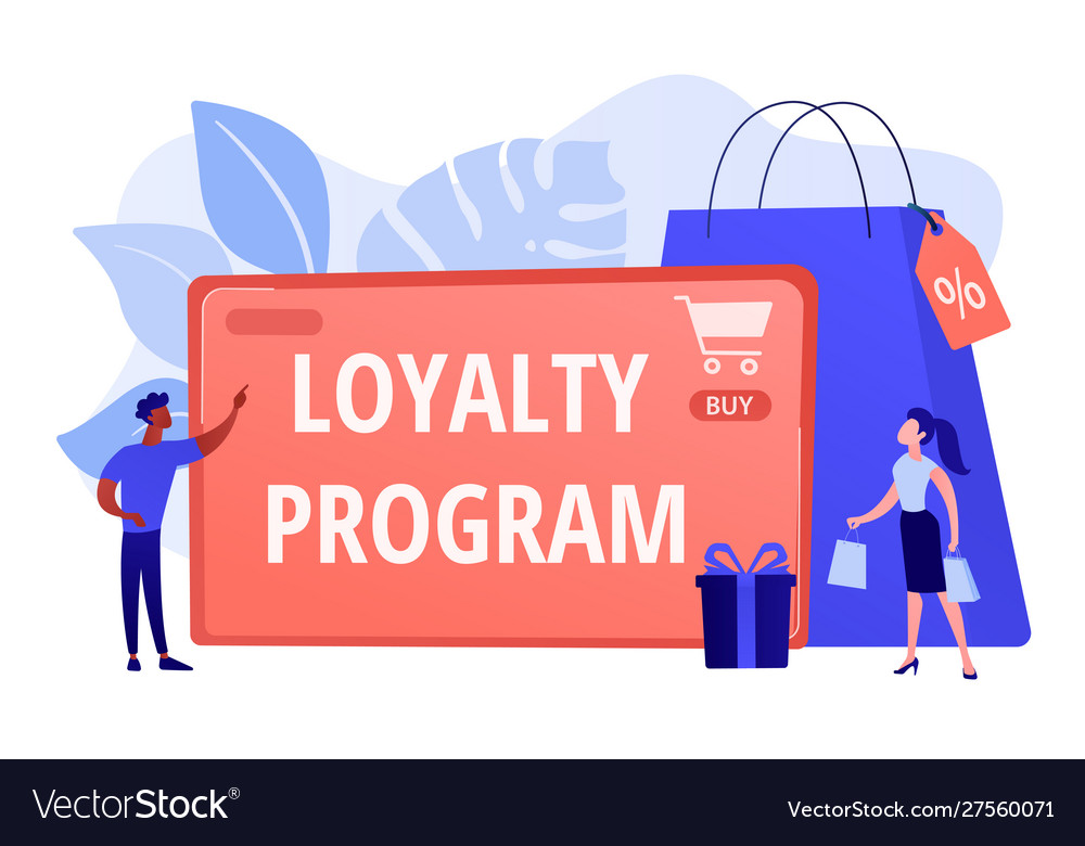 Loyalty program concept Royalty Free Vector Image