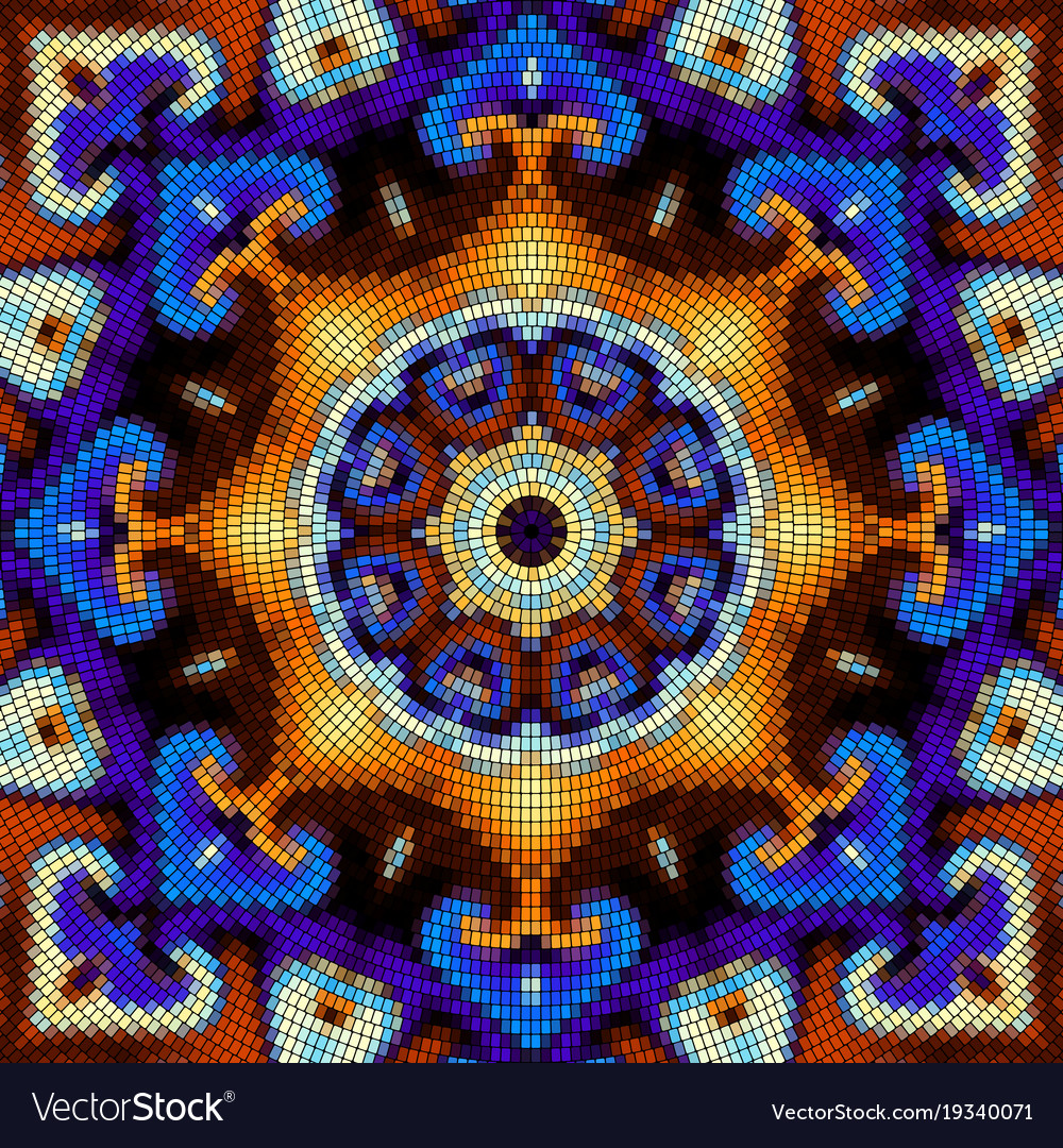 Seamless mosaic pattern Royalty Free Vector Image Seamless mosaic pattern Royalty Free Vector Image