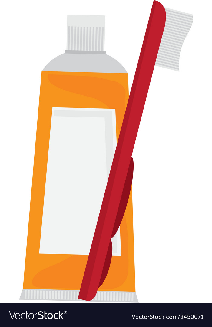 Yellow toothpaste icon Royalty Free Vector Image