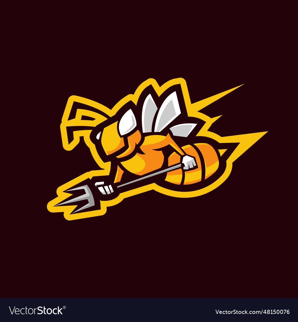 Bee attack Royalty Free Vector Image - VectorStock