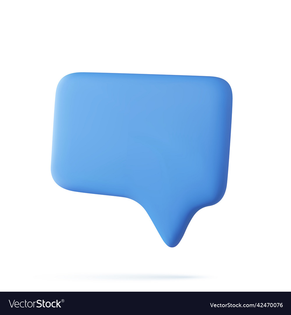 Blank red speech bubble pin Royalty Free Vector Image